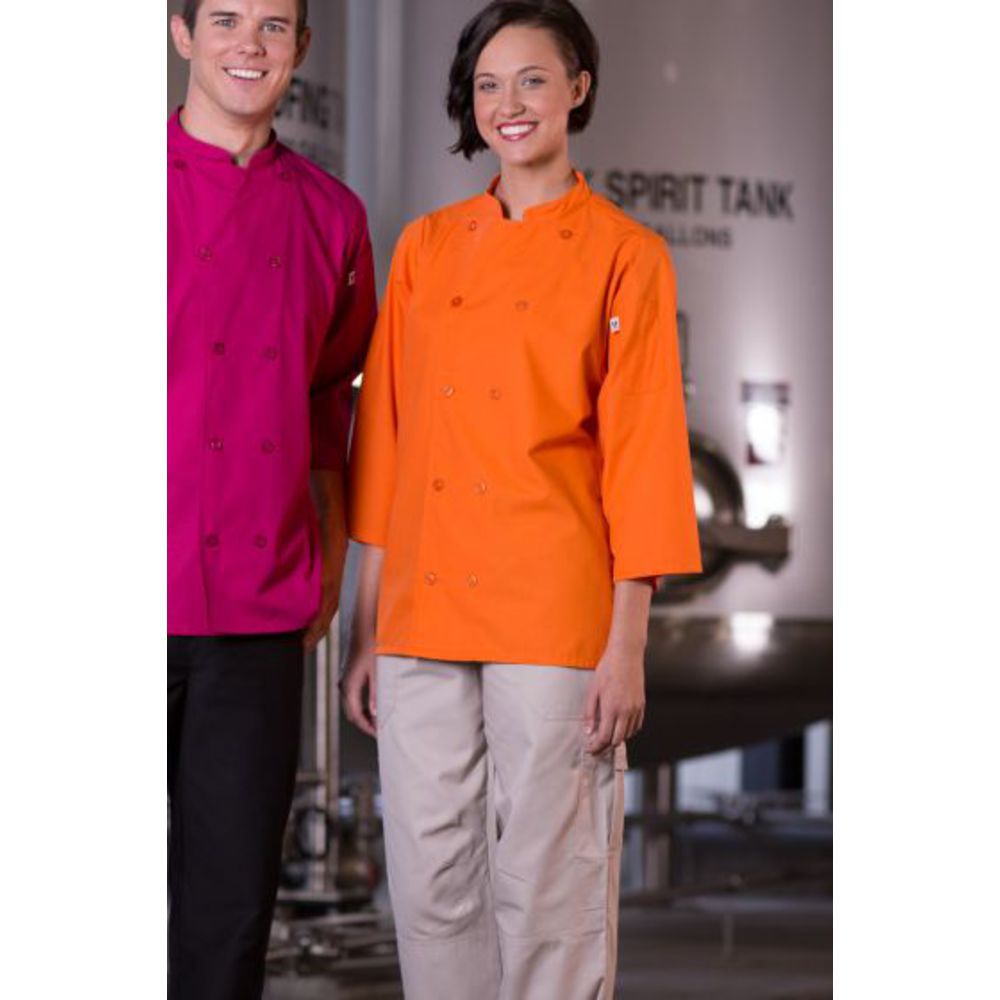 Uncommon Threads Server Shirts,Carrot,M Server Shirt 3/4 sleeve