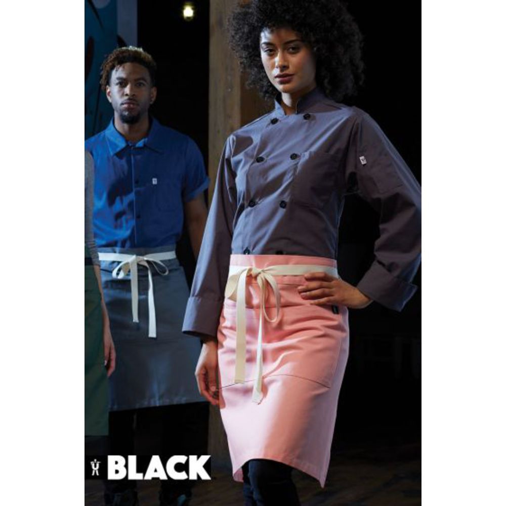 Uncommon Threads Black Line Waist Aprons,Coral Pink Canvas,One Size ...