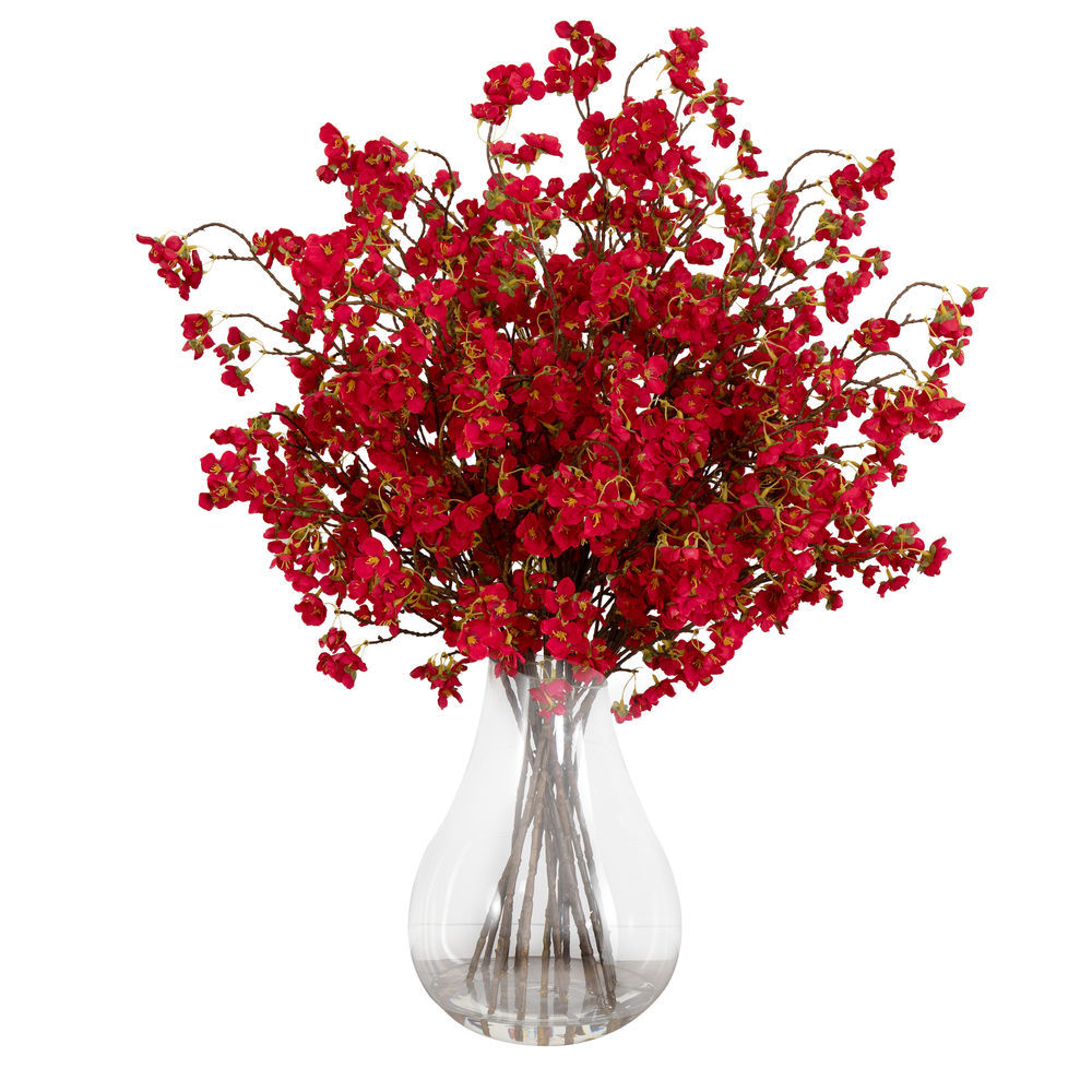 Nearly Natural Signature Collection 27 Giant Cherry Blossom Arrangement