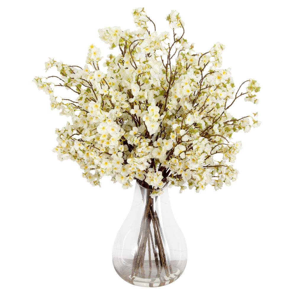 Nearly Natural Signature Collection 27 Giant Cherry Blossom Arrangement