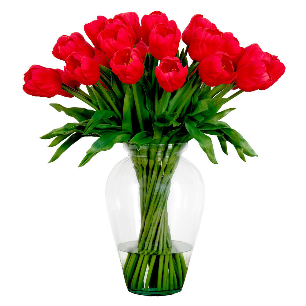 Nearly Natural Signature Collection 24 Tulip Artificial Arrangement