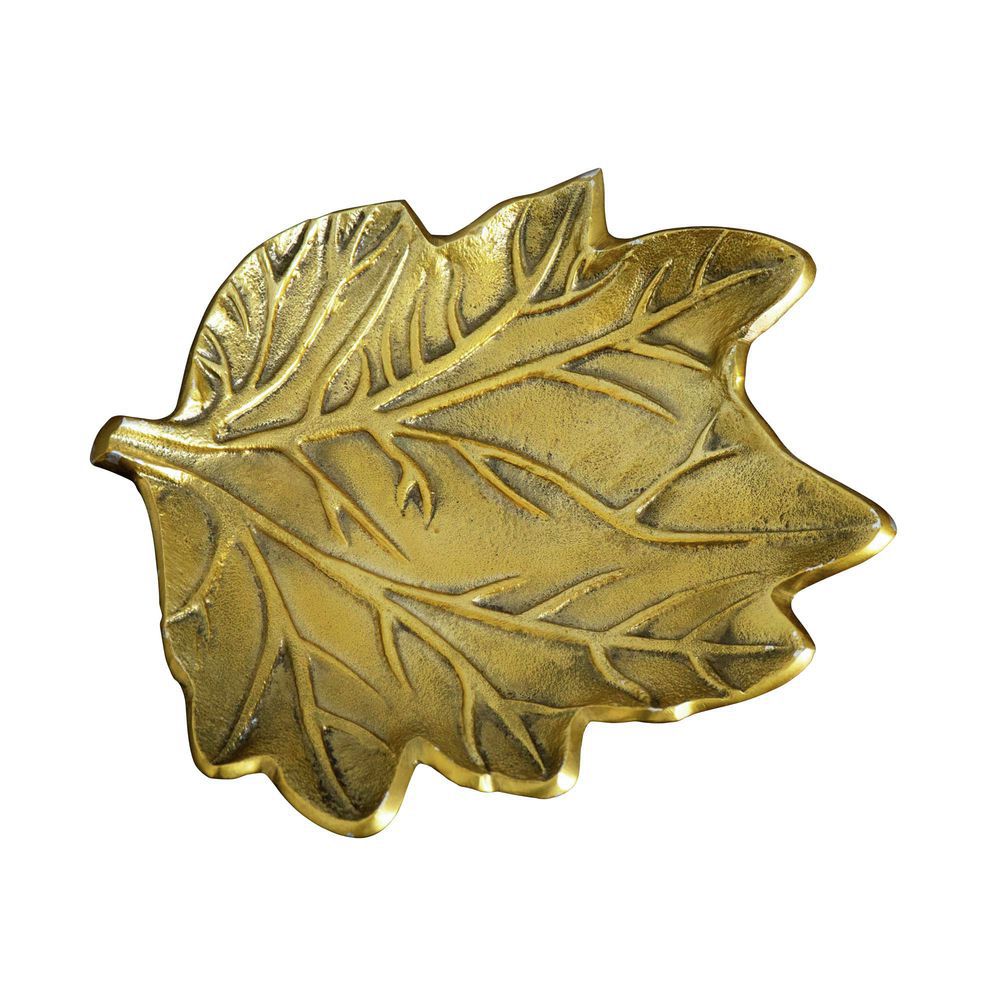 Nearly Natural 10" Gold Tree of Life Leaf Decorative Accent