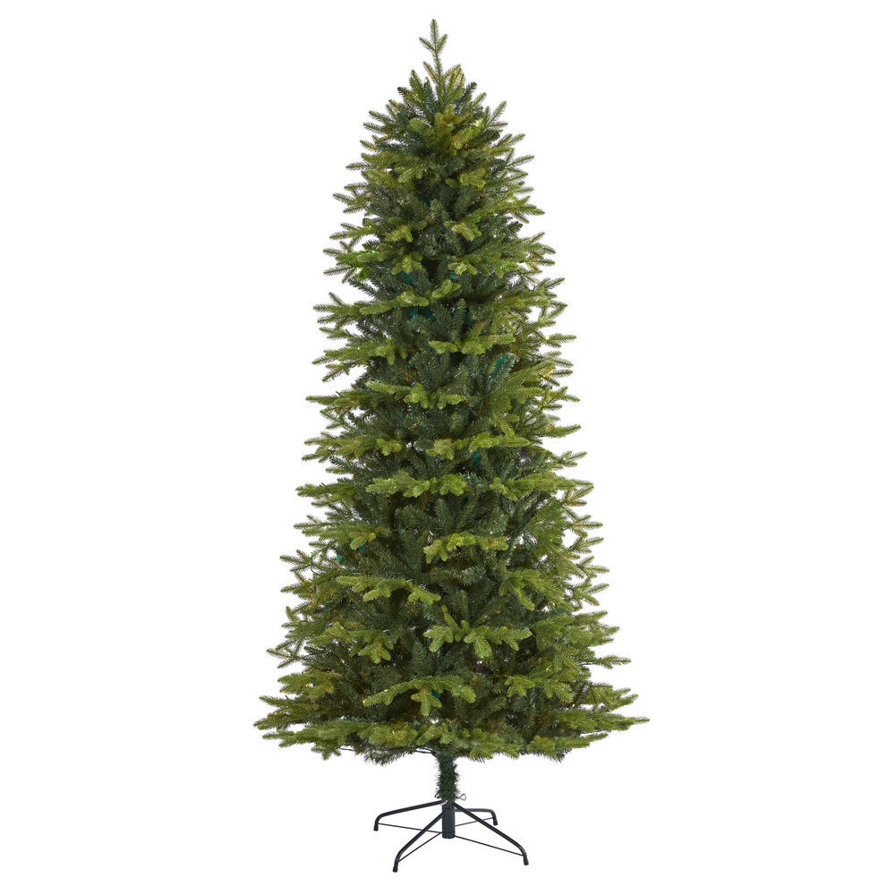 Nearly Natural 8' Belgium Fir Natural Look Artificial Christmas Tree