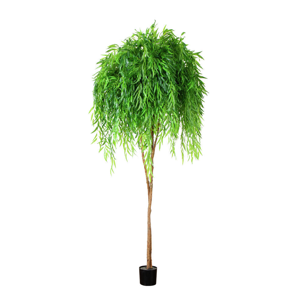 Nearly Natural 9' Willow Artificial Tree with Real Touch Leaves