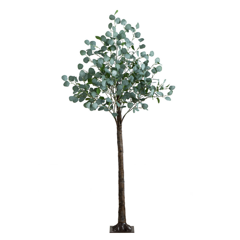 Nearly Natural 6' Lighted Eucalyptus tree with 420 Warm White LED Lights