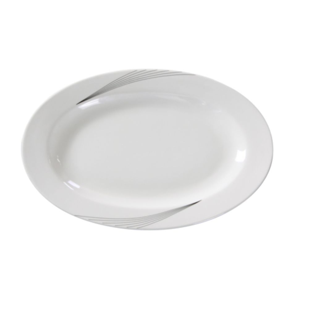 Yanco Urban Line Chinaware 9 1/2" X 6 3/4" PLATTER - 24 per case