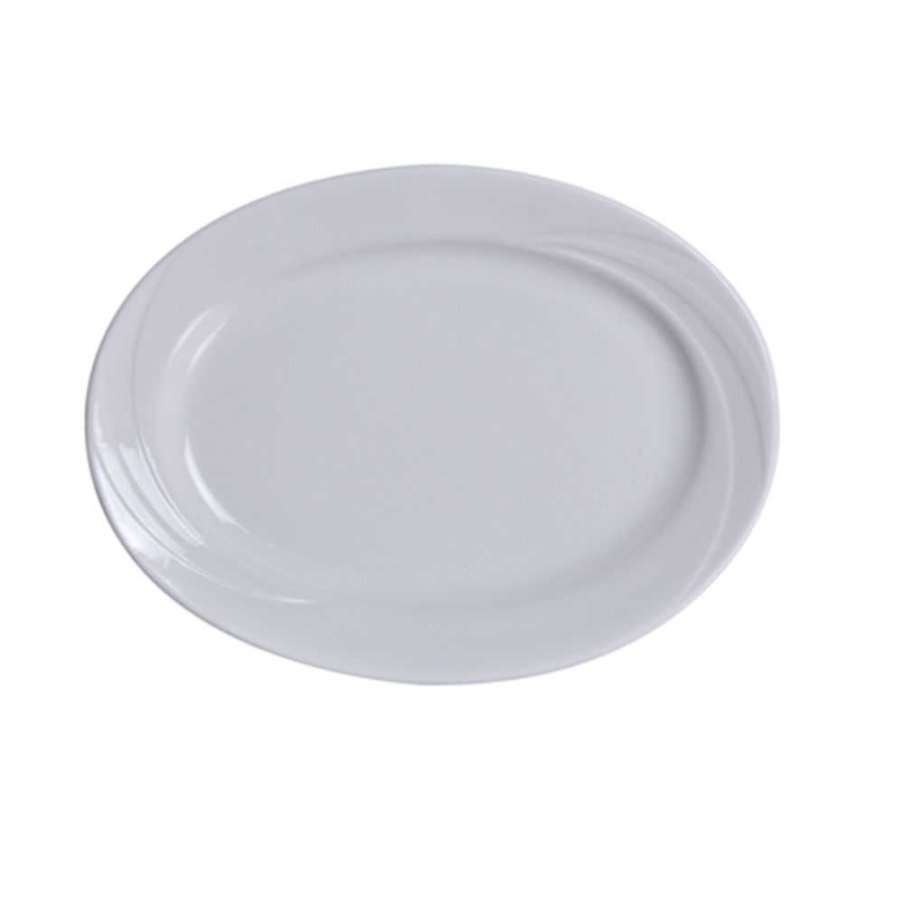 Yanco Miami Chinaware 10 1/4" X 7 3/4" OVAL PLATTER - 24 per case