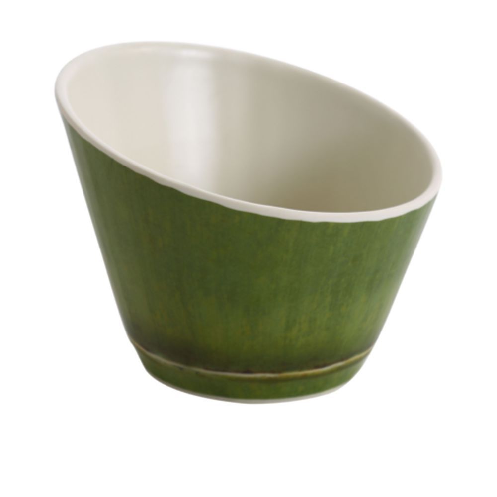 Yanco Bamboo Style Melamine 6 1/2" X 3 3/4" SHEER BOWL 32 OZ - 24 per case
