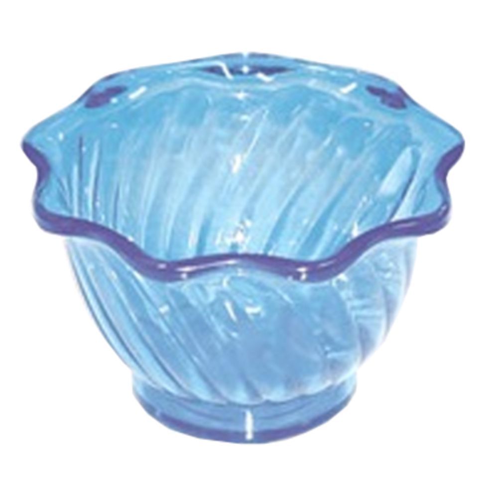 Yanco Dessert Dish Plastic DESSERT DISH BLUE 6 OZ - 96 per case