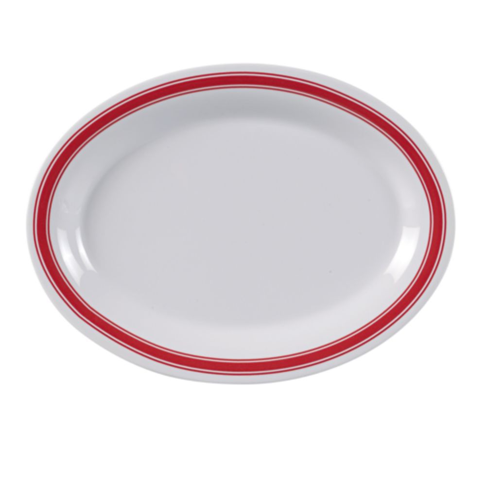 Yanco Houston Melamine 13 1/2" X 10 1/2" OVAL PLATTER - 12 per case