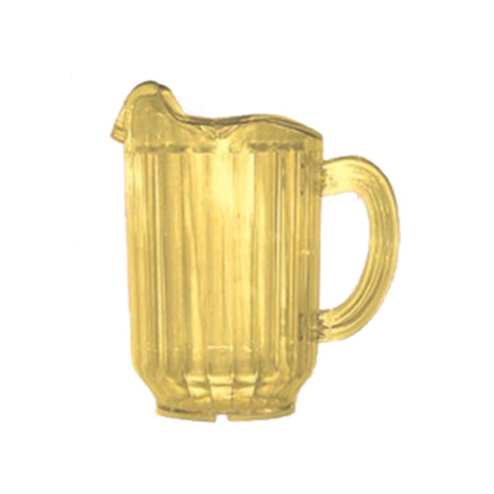 Yanco Pitcher Plastic 3 SPOUT PLASTIC PITCHER AMBER 60 OZ - 12 per case