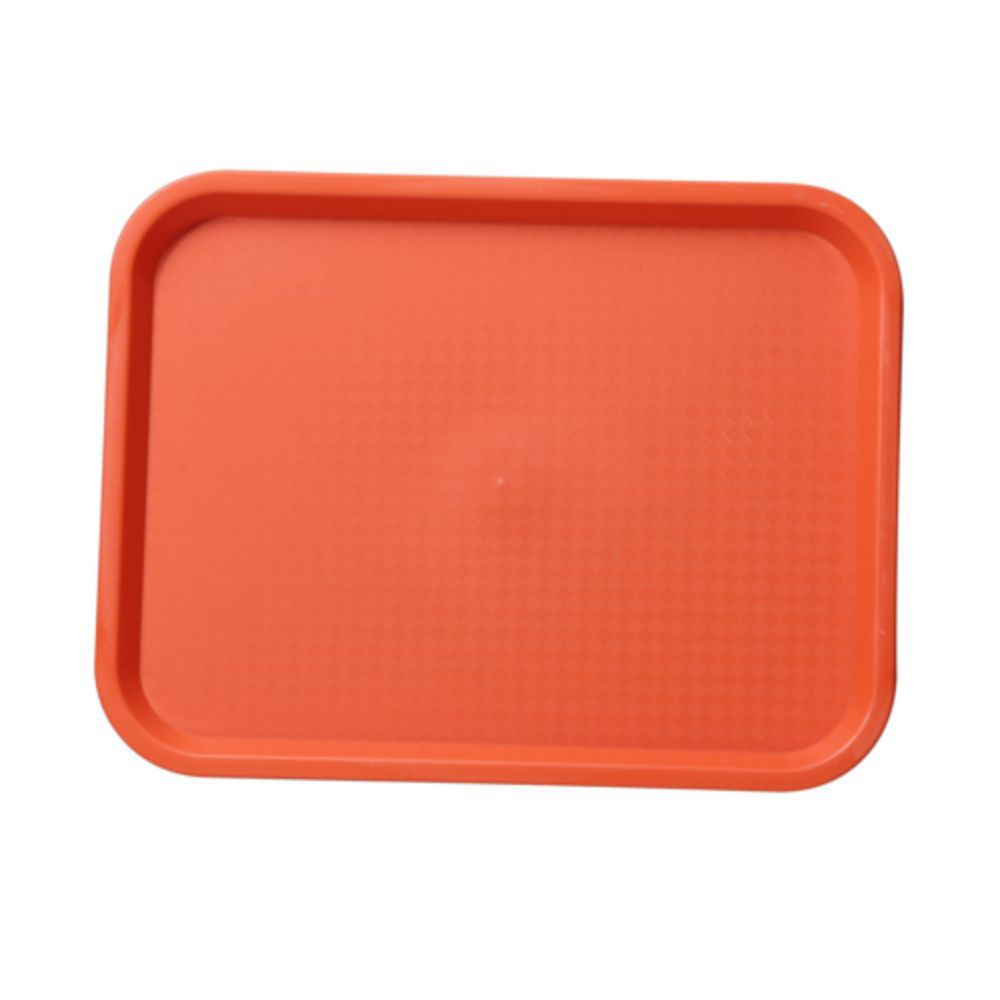 Yanco Serving Trays Plastic 14" X 10" FAST FOOD TRAY ORANGE - 24 per case