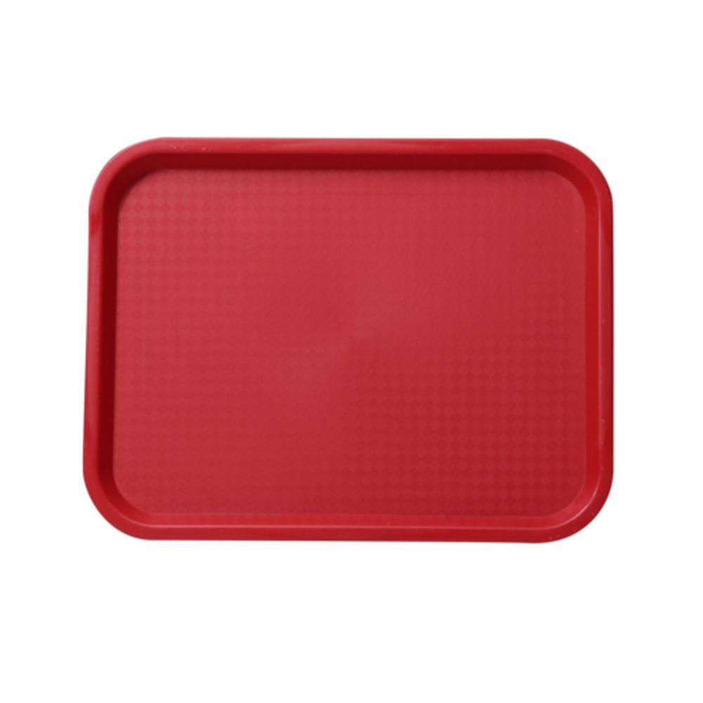 Yanco Serving Trays Plastic 14" X 10" FAST FOOD TRAY RED - 24 per case