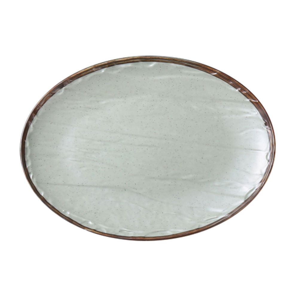 Yanco Yoto Melamine 13" X 9 1/2"X 1 1/4" OVAL PLATE - 12 per case