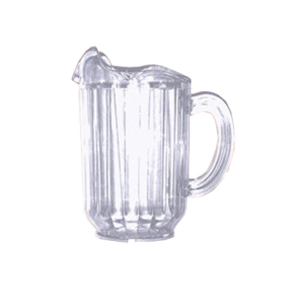 Yanco Pitcher Plastic 3 SPOUT PLASTIC PITCHER CLEAR 60 OZ - 12 per case