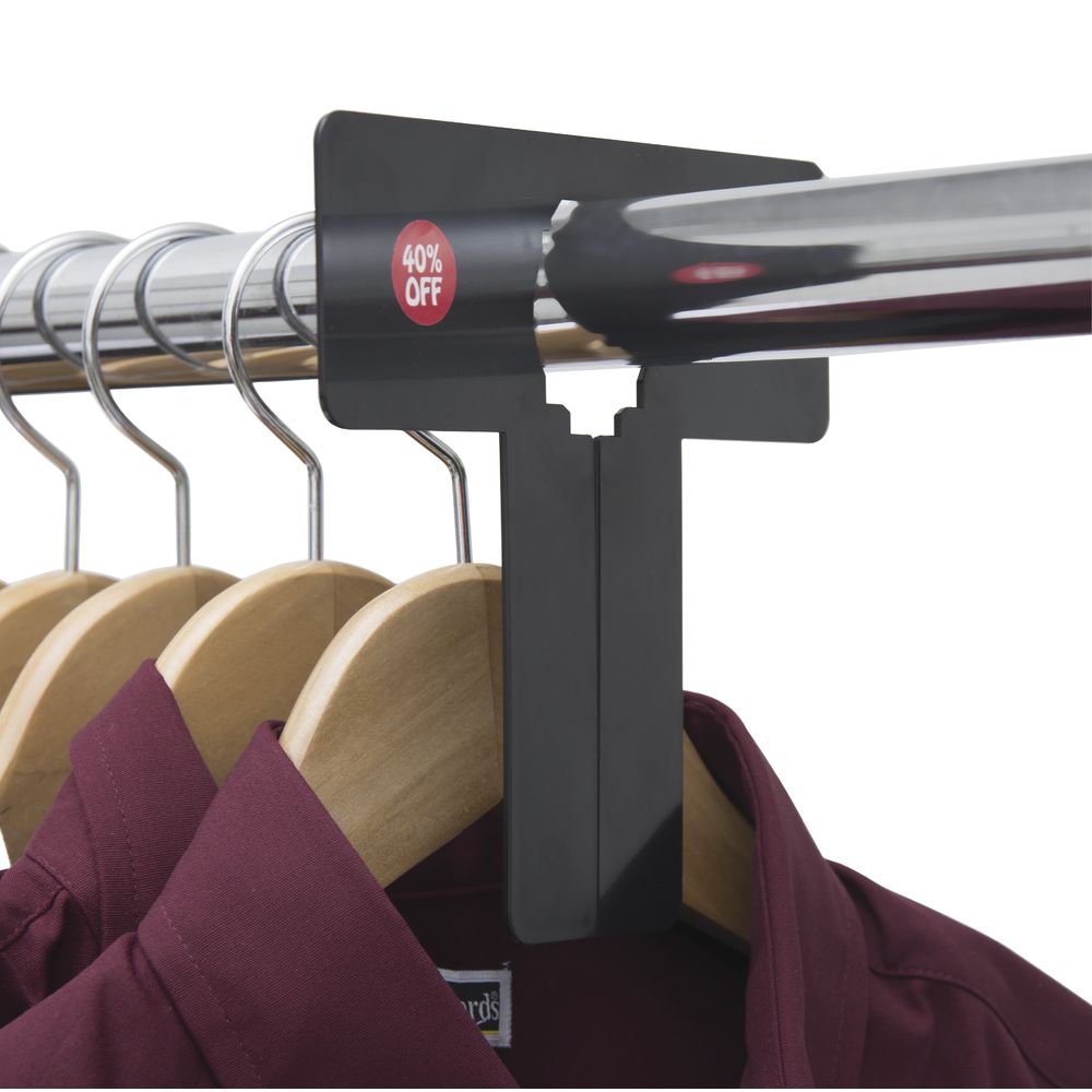 Blank T Style Clothing Rack Divider Blank T Style Clothing Rack Divider