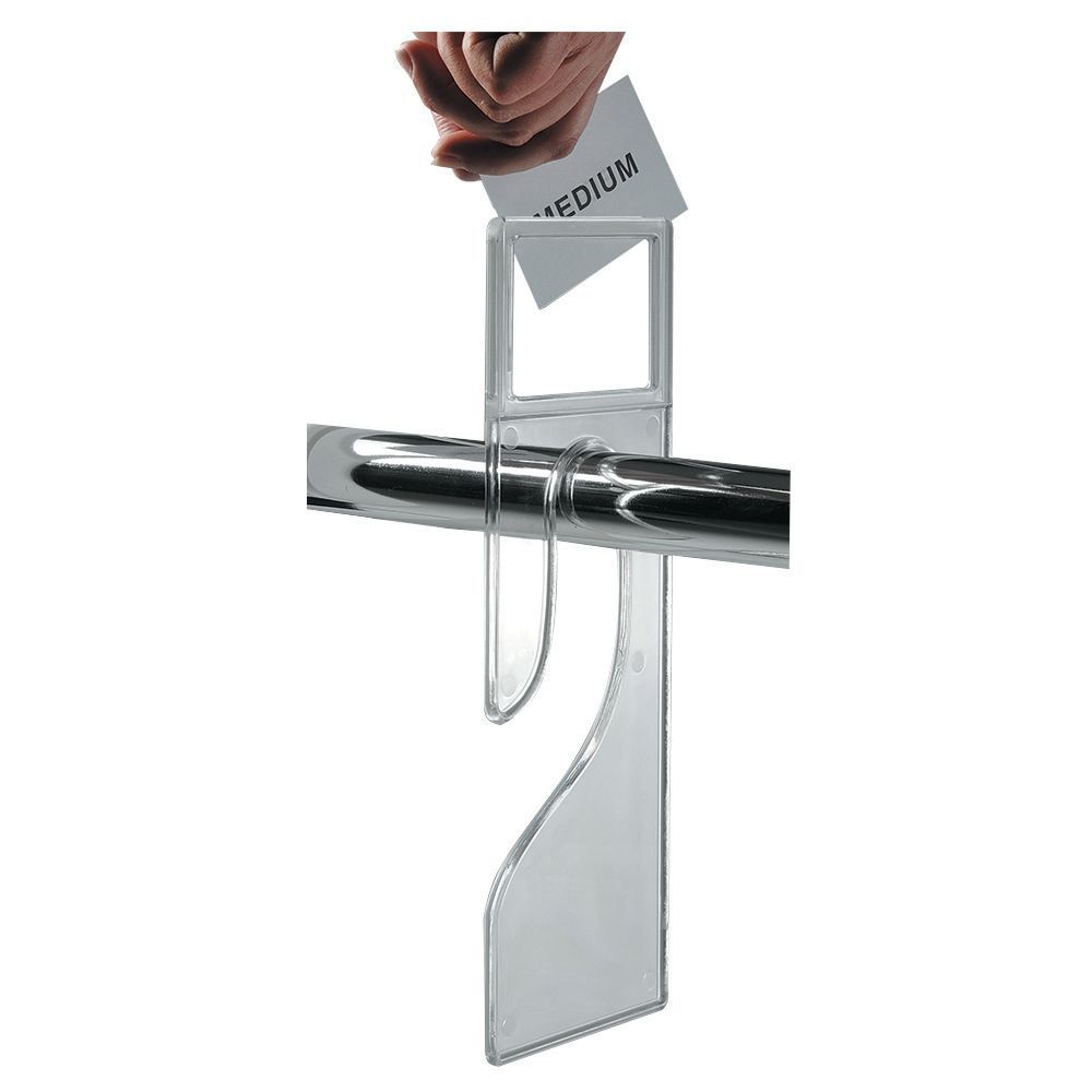 Clothing Rack Size Dividers With Insert Window Clothing Rack Size Dividers With Insert Window