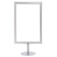 Silver Pedestal Sign Holder, 11 x 17